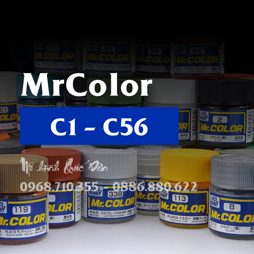 Sơn Mr.Color C1 - C56 | Sơn gốc dầu | Sơn Mô Hình Quân sự | Sơn mô hình ...