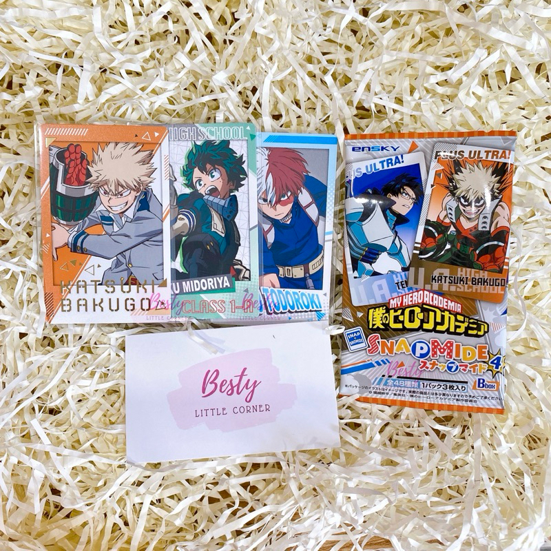 SNAPMIDE My Hero Academia 4A và 4B - pack thẻ nhân phẩm snapmide BNHA ...