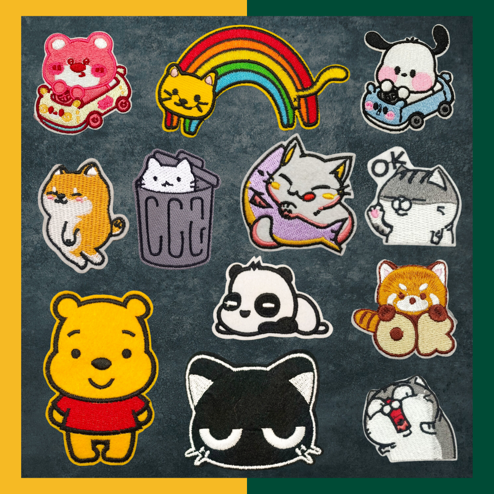 Sticker ủi áo - CÓ SẴN KEO ỦI - sticker vải làm miếng vá áo, phụ kiện ...