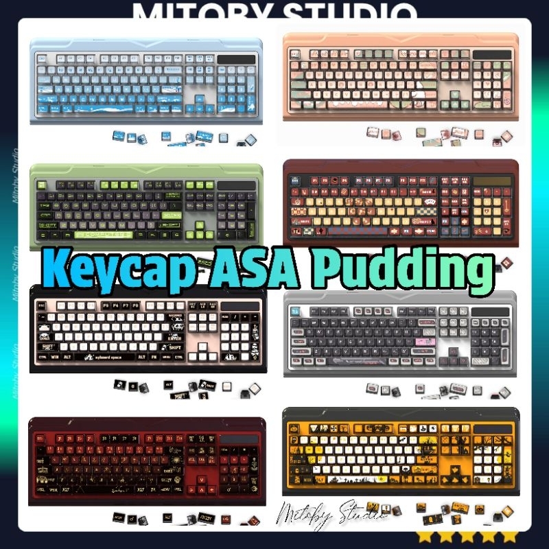 Keycap ASA Pudding xuyên led Halloween nút bấm bàn phím cơ Mitoby ...