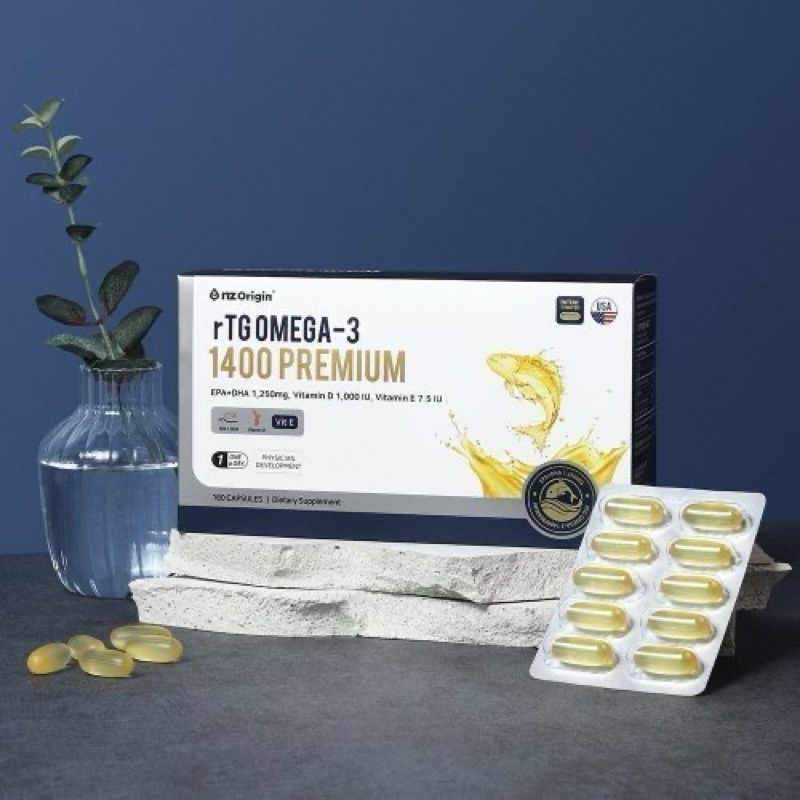 Viên uống Omega 3 rTG 1400 premium bổ sung EPA và DHA made in USA nz ...