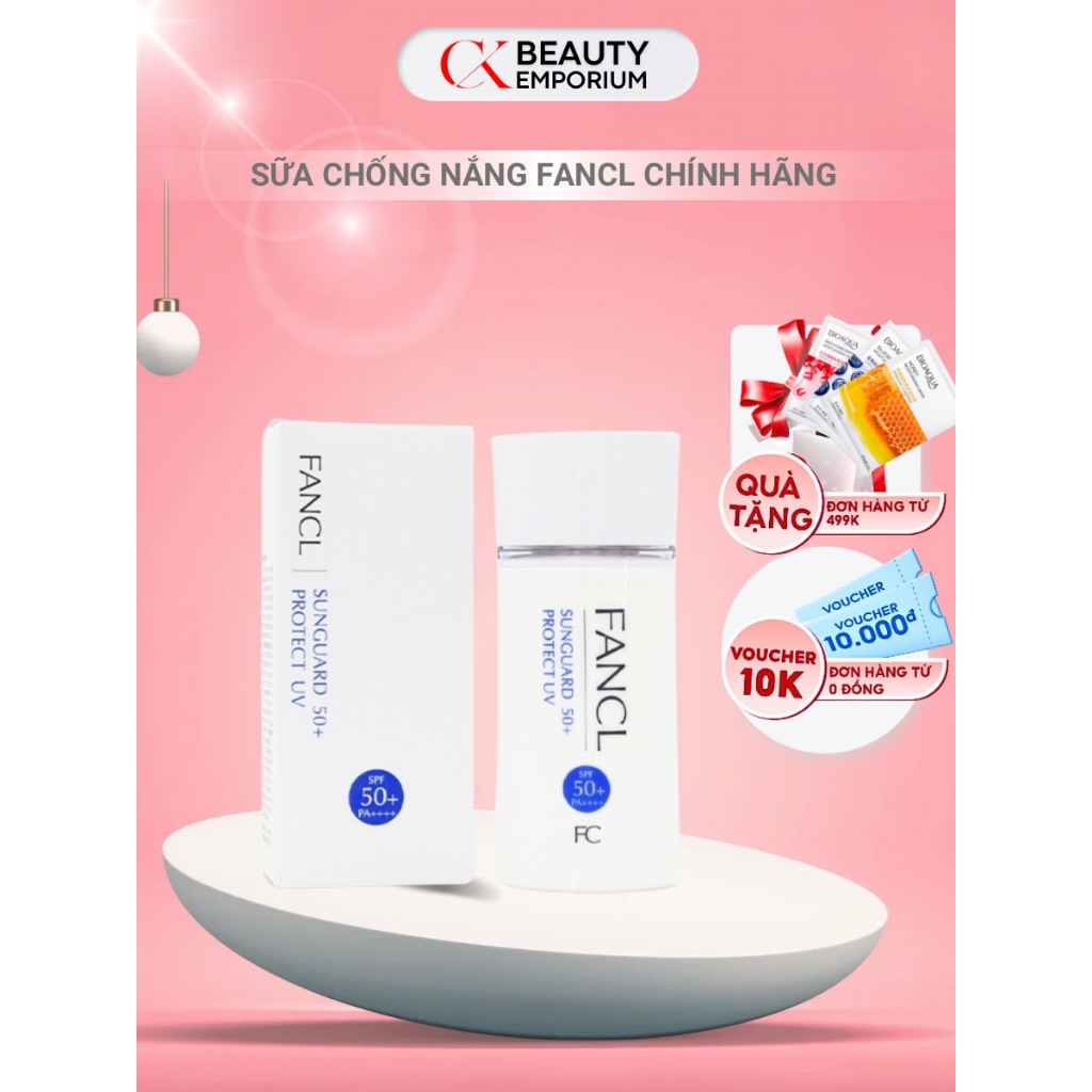 Kem Chống Nắng Fancl SPF 50+ 60ML An Toàn Cho Cả Mẹ Bầu | Shopee Việt Nam