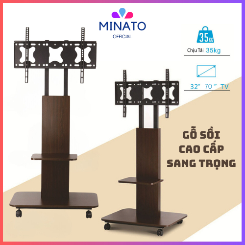 Giá Treo Tivi D142 Có Bánh Xe Hàng Cao Cấp, Kệ Treo - Giá Đỡ Tivi Di Động Bằng Gỗ Từ 32 Đến 70 ...