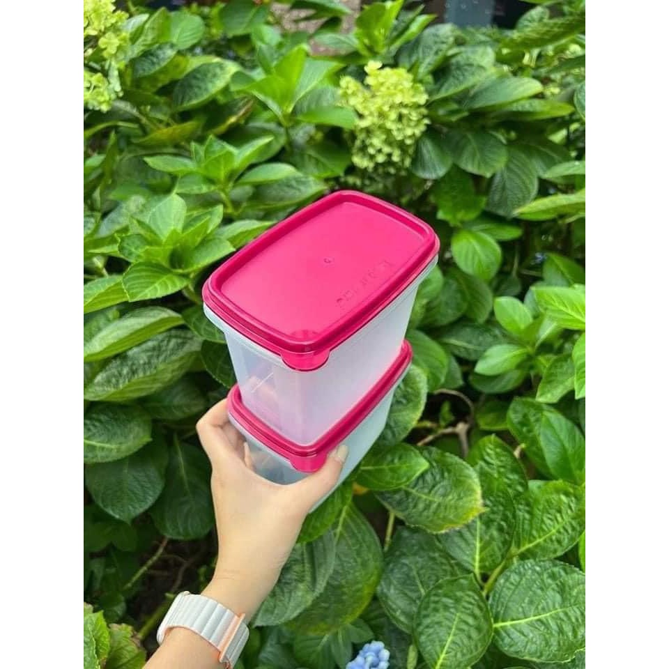 Bộ hộp gia vị Tupperware Shelf Saver w Spoon màu tím - Dung tích 850ml ...