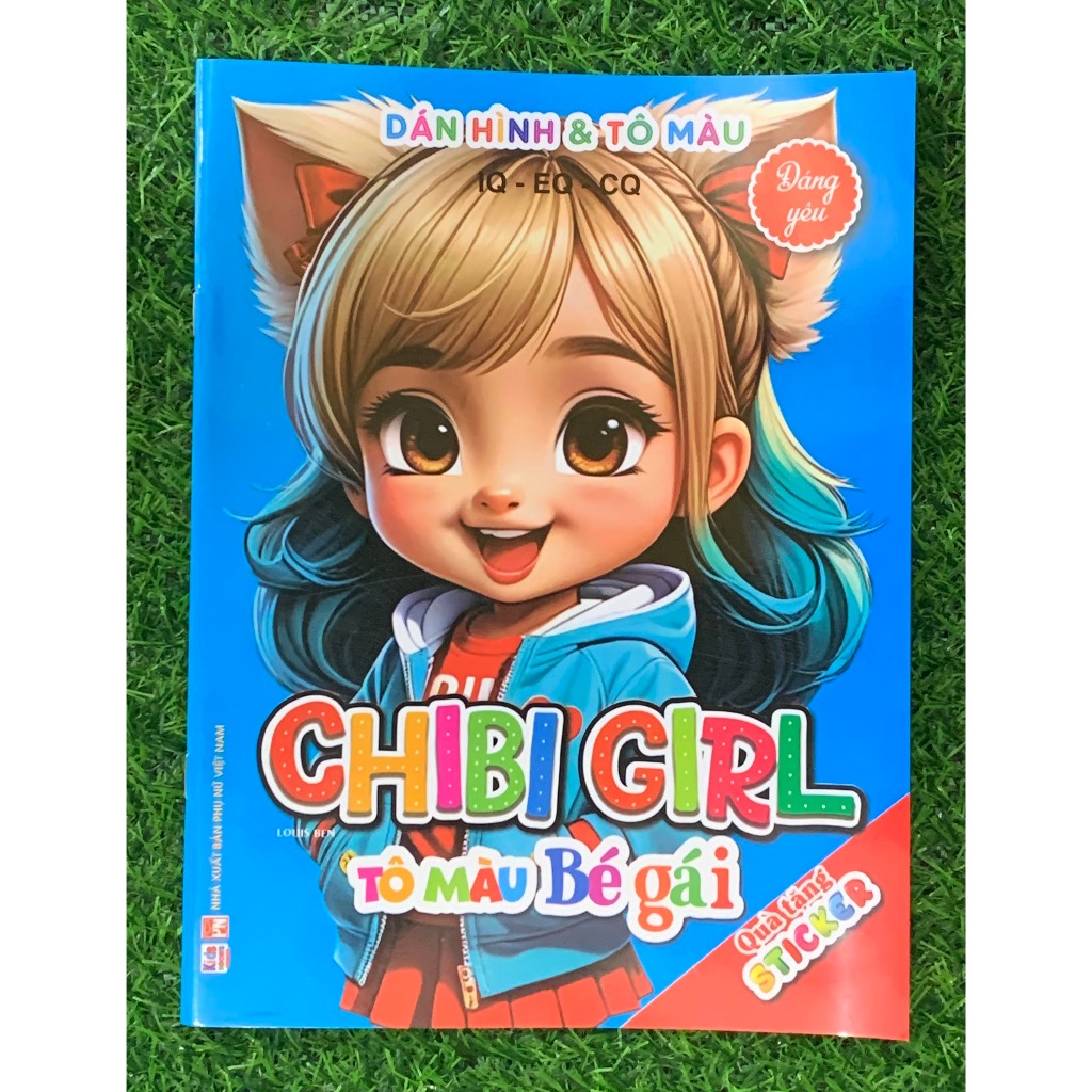 Sách - Tô Màu Thiếu Nhi - Chibi Girl Tô Màu Bé Gái - Đáng yêu - Dán hình & Tô Màu (kèm sticker ...