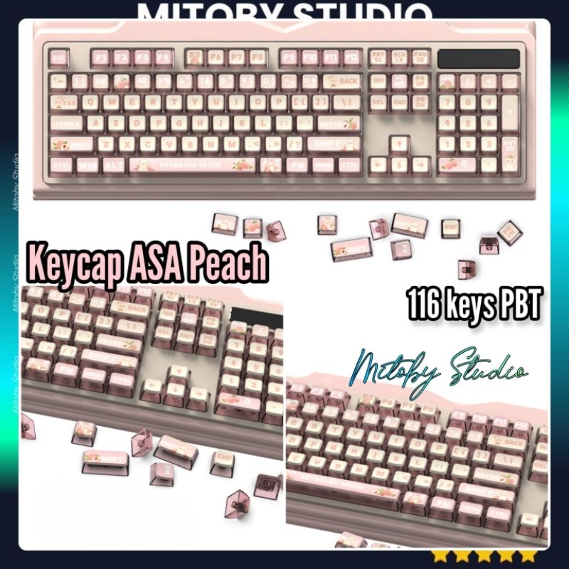 Keycap ASA Pudding xuyên led Indian nút bấm bàn phím cơ Mitoby Studio ...