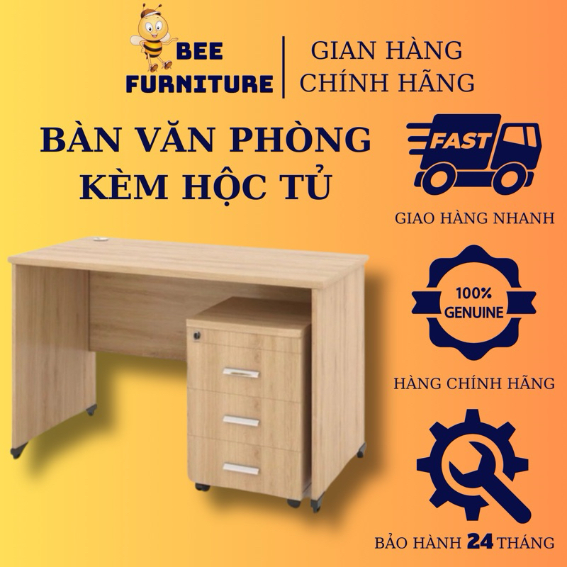 [FREESHIP HCM] Bàn làm việc Bee Furniture có hộc tiện lợi | Shopee Việt Nam
