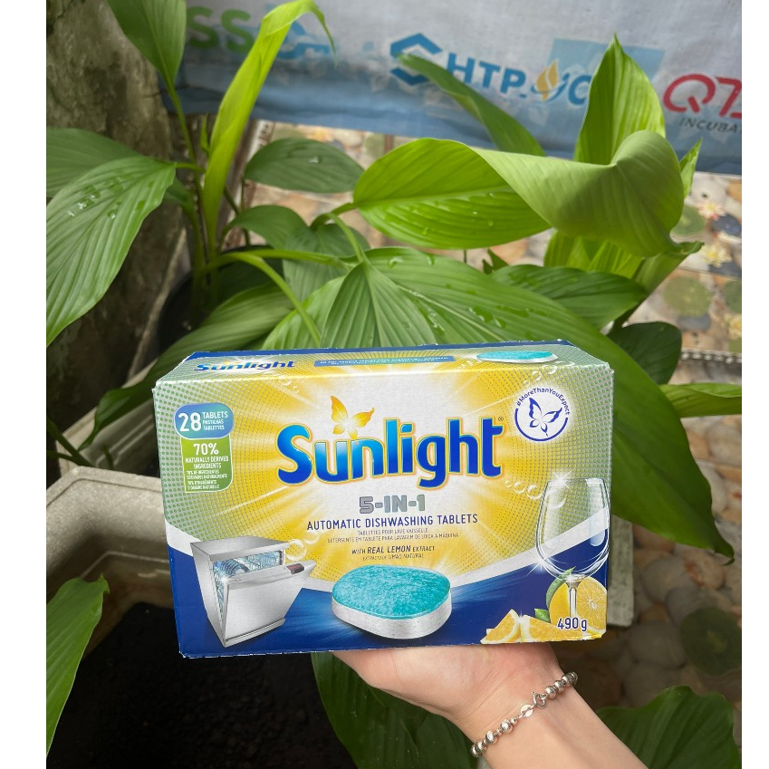 [GIÁ TỐT] Hộp Viên Rửa Chén Bát Sunlight 5 in 1 Dành Cho Máy Rửa Chén ...