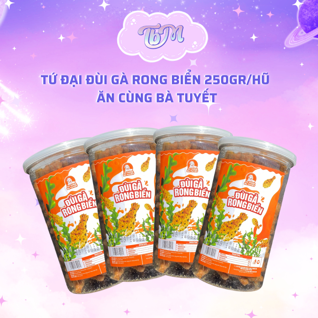 Combo 4 đùi gà rong biển Ặn Cùng Bà Tuyết 250gr/hũ | Shopee Việt Nam