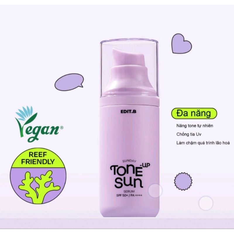 KEM CHỐNG NẮNG NÂNG TONE SUNDAY TONE-UP SUN SERUM 55ML SPF50+/PA ...