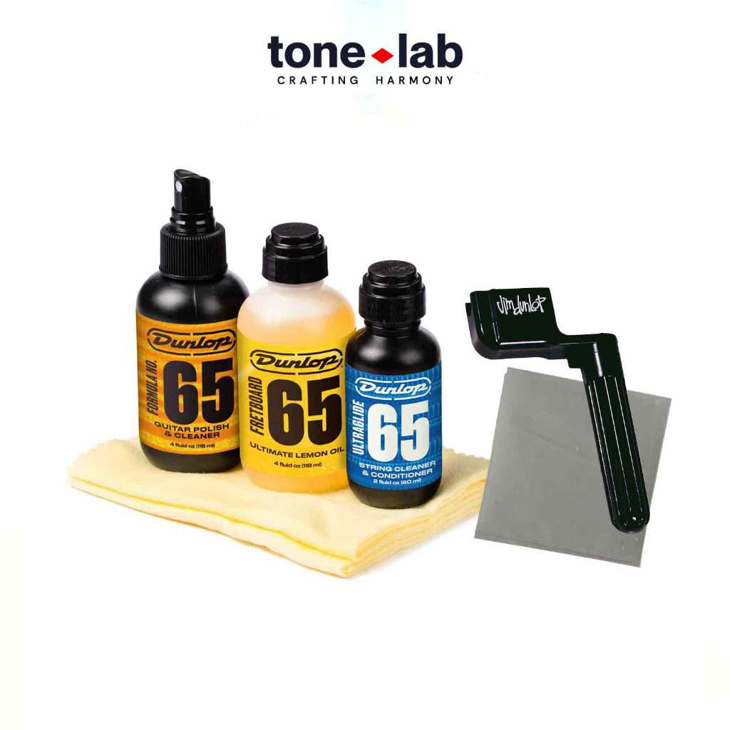 [Tone Lab] [HCM] Bộ vệ sinh body đàn, phím đàn, dây đàn Jim Dunlop Guitar Tech Care Kit (tặng ...