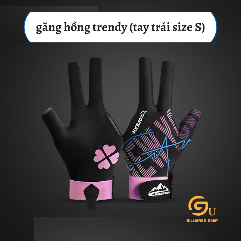Găng tay bida hở ngón GOLOVEJOY trendy phong cách dành cho nam nữ | Shopee Việt Nam