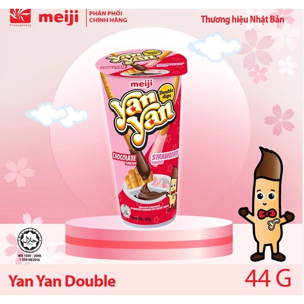 Bánh Que Yan Yan Double Cream Socola - Dâu (Ly 44g) | Shopee Việt Nam