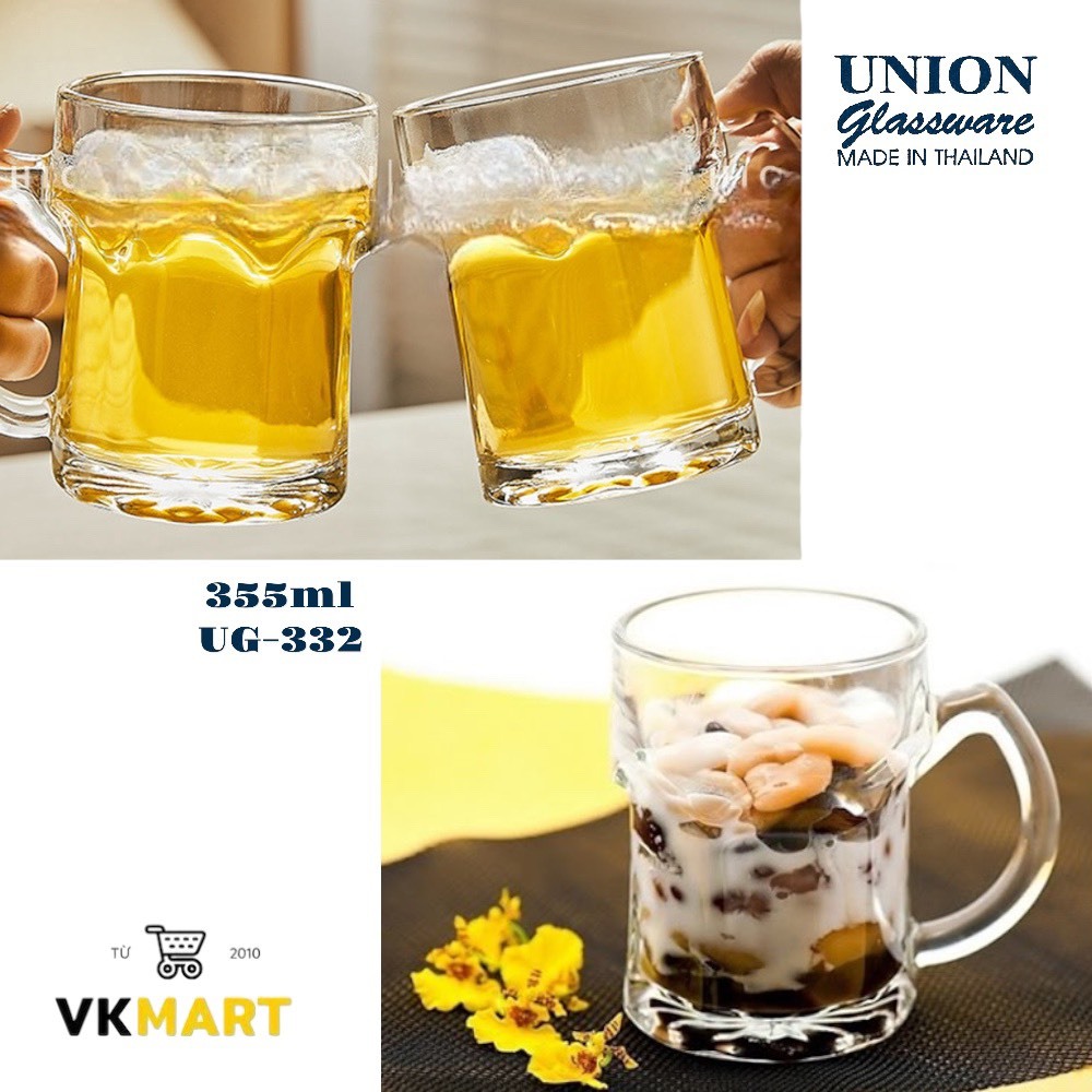 Bộ ly thủy tinh Union glass, ly bia, nhập khẩu Thái Lan, UG-332 355ml ...