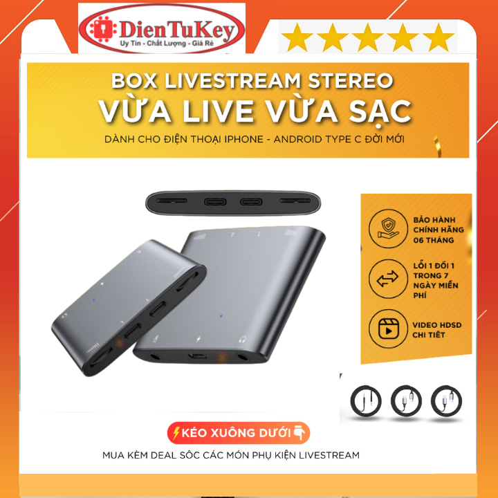 Box Livestream Stereo PK Đàm Thoại 2 Chiều Vừa Live Vừa Sạc Cho Thu Âm ...