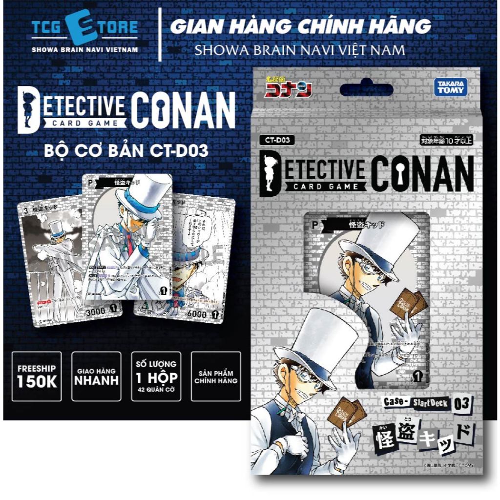 Bộ cờ chiến thuât Conan TCG, Takaratomy, Bộ cơ bản CT-D03 phiên bản Kid, số lượng 1 hôp 42 quân ...
