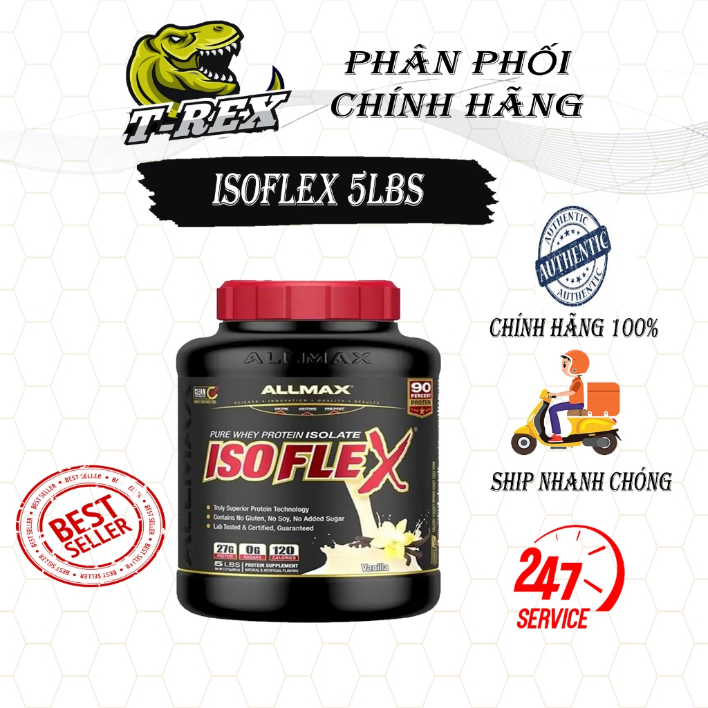 [Chính hãng] Isoflex 5lbs Isolate - Bổ sung Protein Isolate, hỗ trợ ...