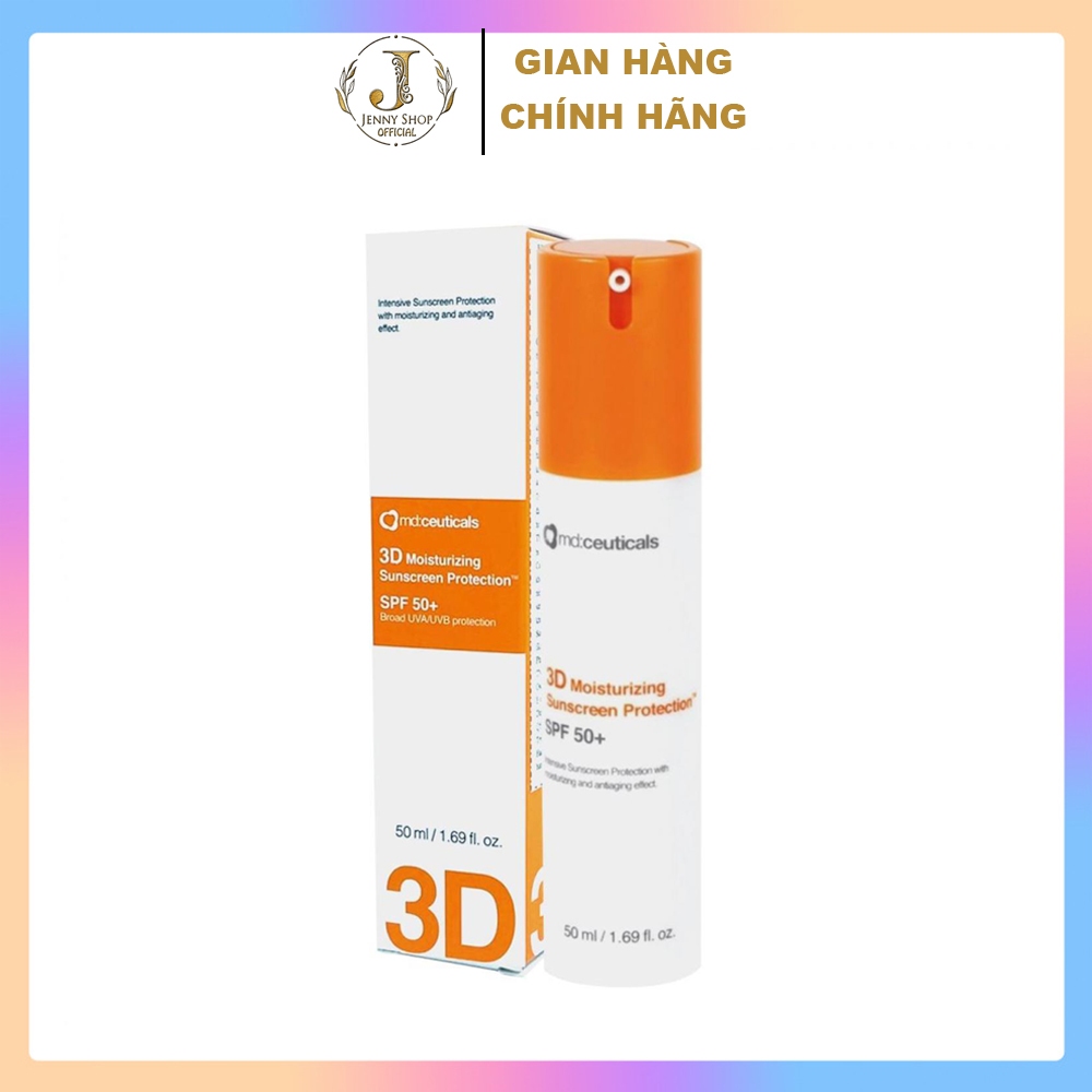 Kem chống nắng giữ ẩm Md:Ceuticals 3D Moisturizing Suncreen Proctection Spf50+ (50ml) | Shopee ...