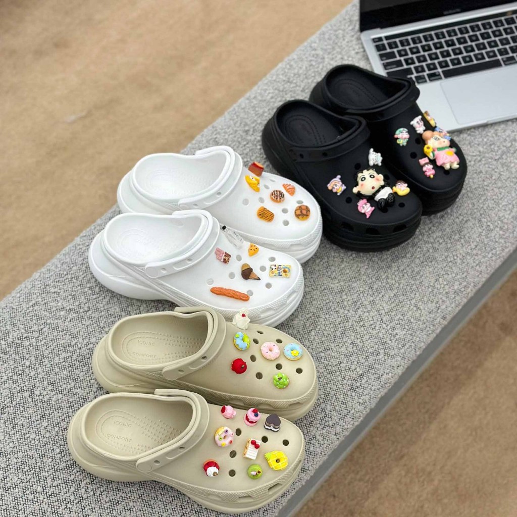 Dép Cross Classic Platform Clog đế cao 7cm - Tặng 10 JIB NGẪU NHÊN ...