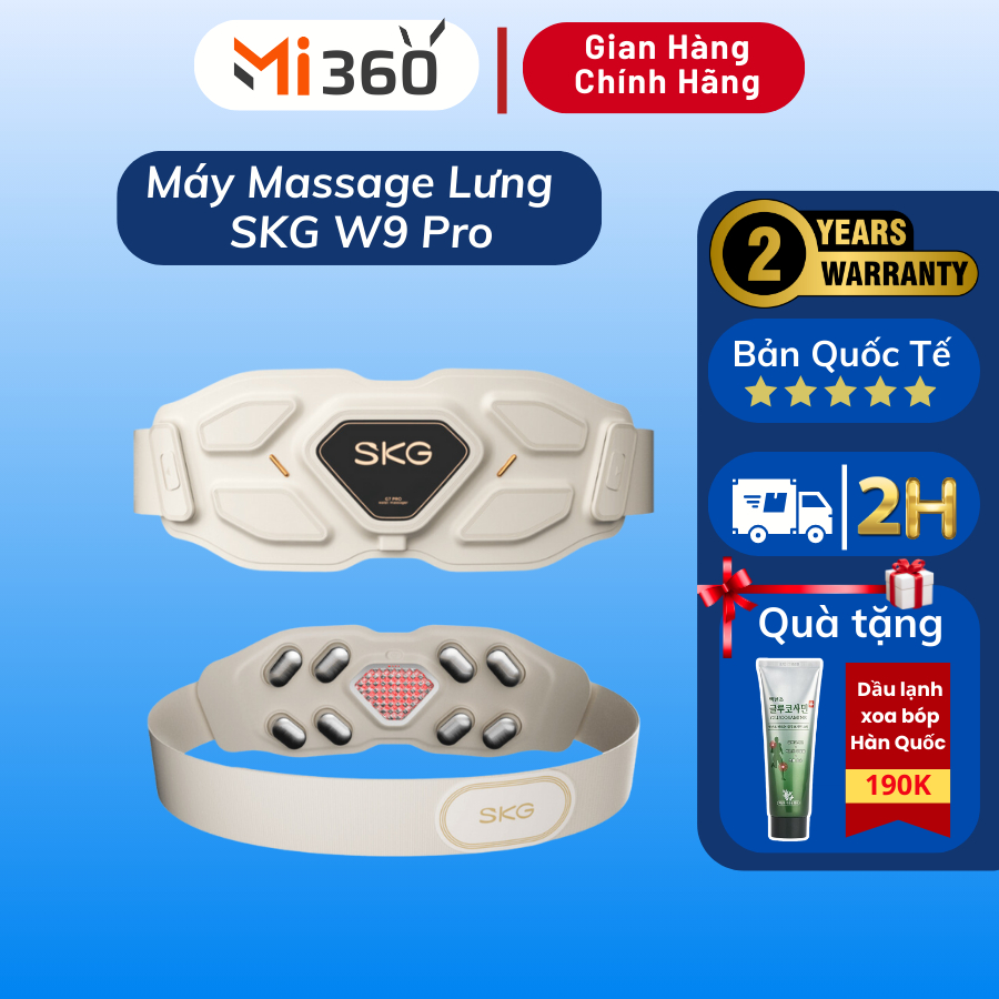 Máy Massage Lưng SKG W9 Pro - Kết Nối APP - Bản Quốc Tế - BH 12 Tháng | Shopee Việt Nam