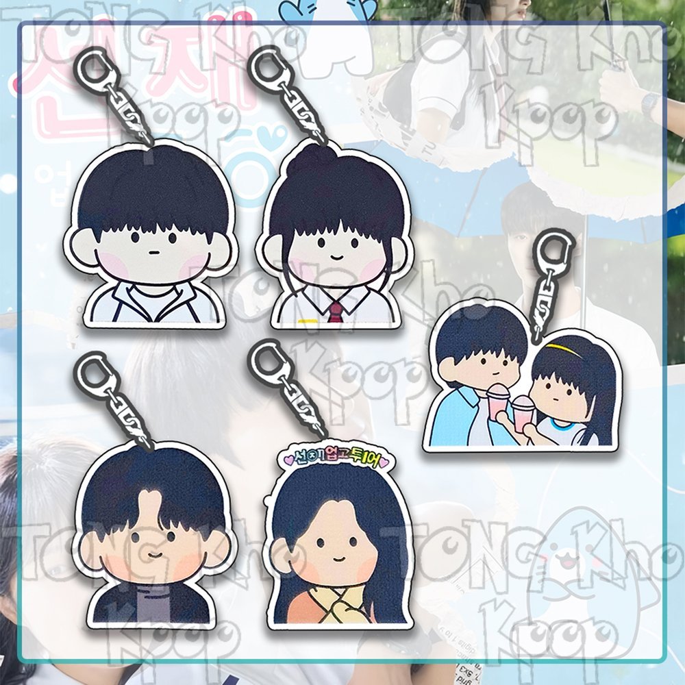 Móc khóa LOVELY RUNNER ver chibi Cõng anh mà chạy in hình phim hàn quốc ...