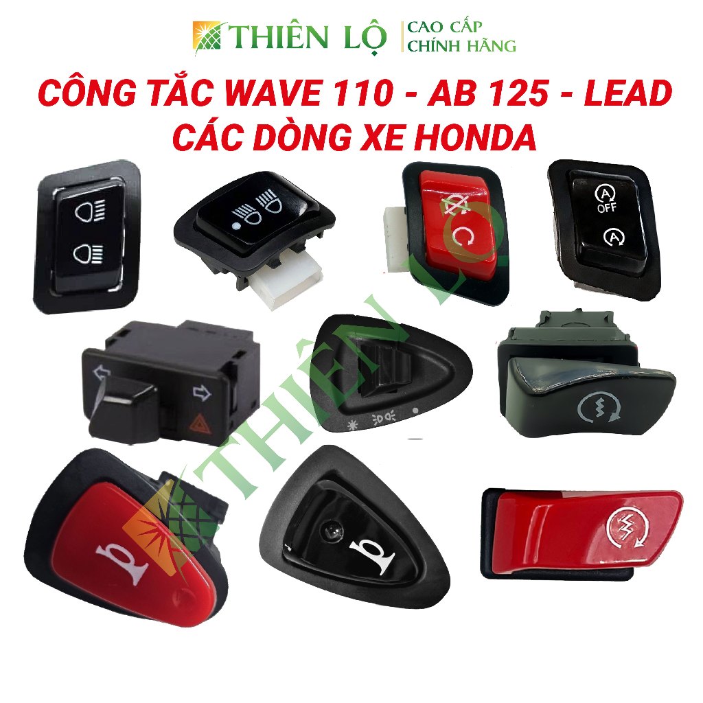Bộ Nút Công Tắc Xe Wave 110 Vision AB 125 Lead Đời 2013-2018 Loại Cao ...