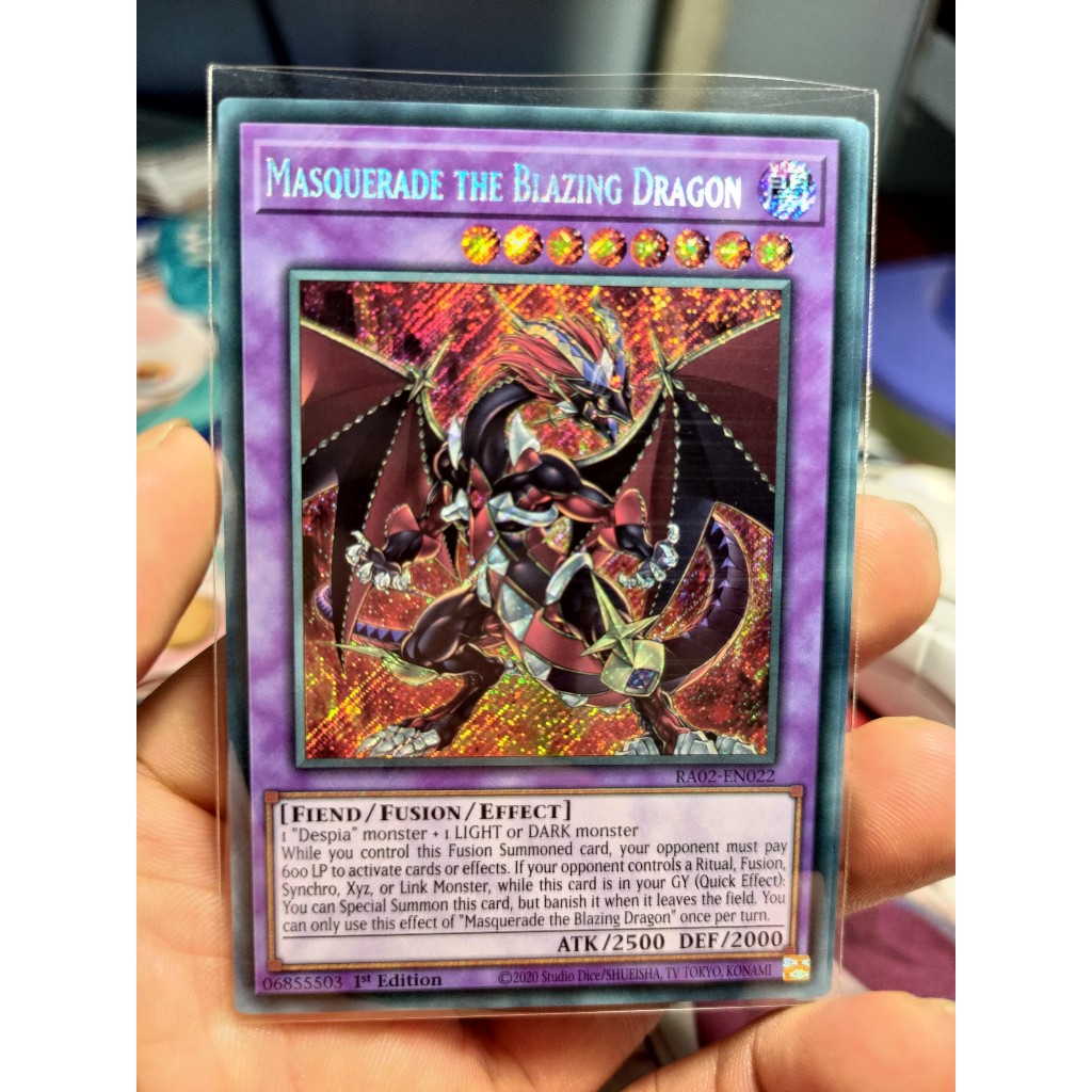 [KW2 Yugioh] [EN-UK] Thẻ bài Masquerade the Blazing Dragon - RA02-EN022 | Shopee Việt Nam
