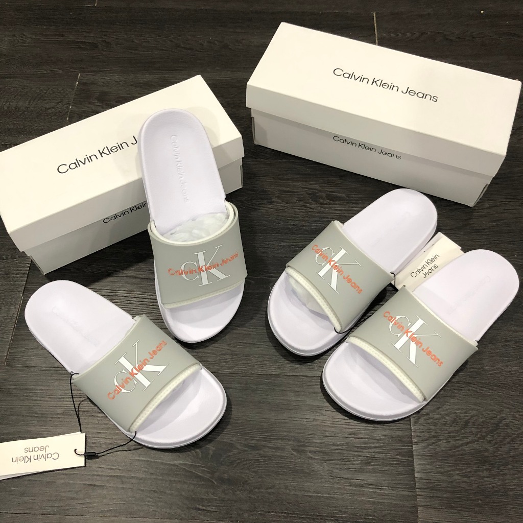 [Chính hãng-FAKE đền gấp 10] Dép Quai Ngang Calvin Klein YW00585 P0Q ...