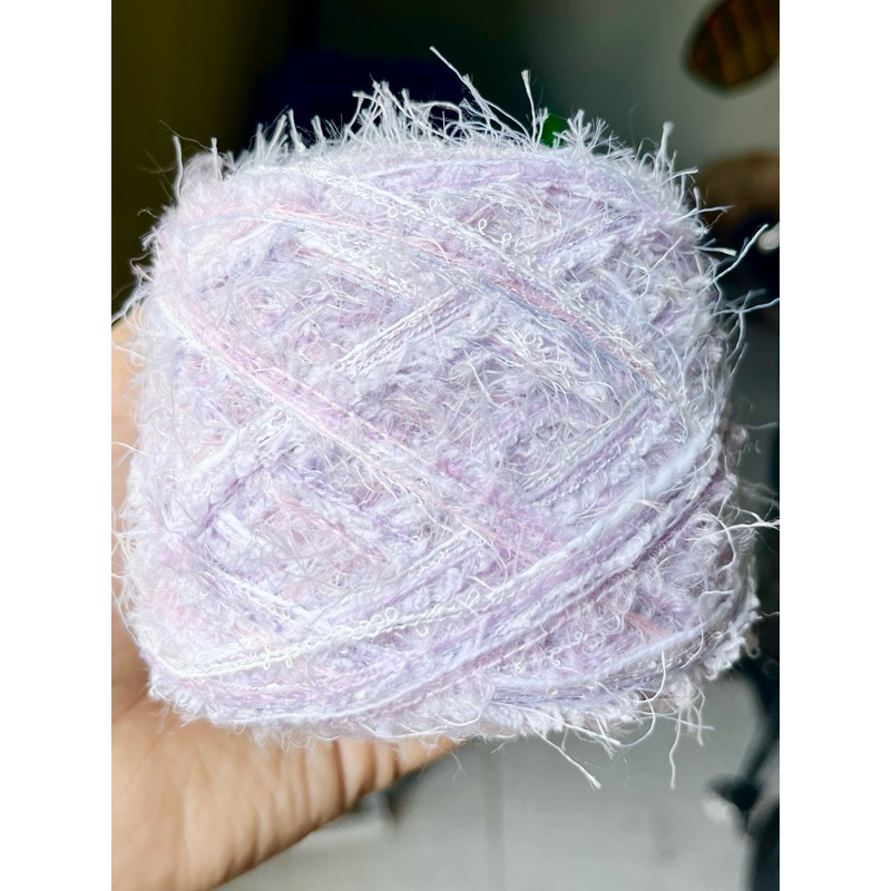 Len thủ công, len mix, len kiểu, len sợi to - Tone Tím Pastel | Shopee ...