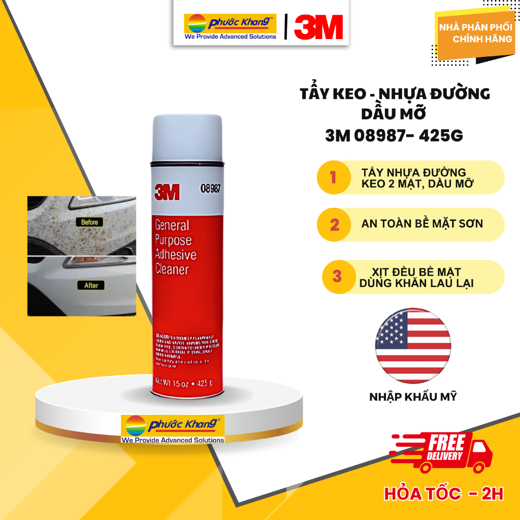 Dung Dịch Tẩy Keo Nhựa Đường 3M General Purpose Adhesive Cleaner 08987 ...