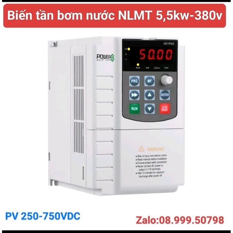 Biến Tần POWERS 5,5KW/380V bơm năng lượng mặt trời | Shopee Việt Nam