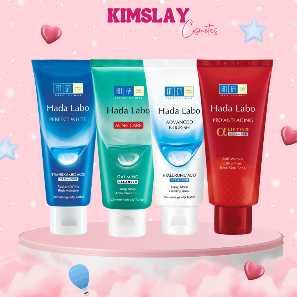 Sữa Rửa Mặt Hada Labo Advanced Nourish / Perfect White / Acne Care / Pro Anti Aging Cleanser 80g ...