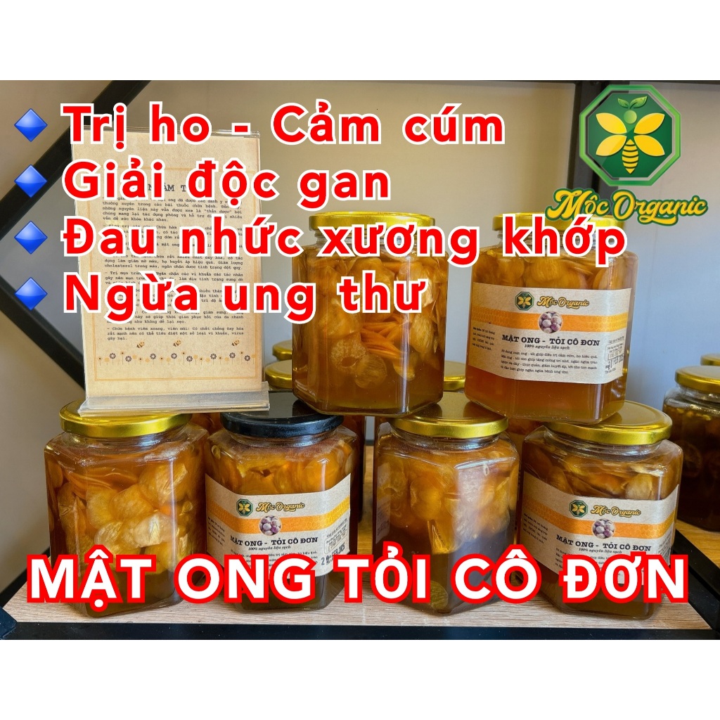Mật ong ngâm Tỏi Cô Đơn 500ml - Mộc Organic | Shopee Việt Nam