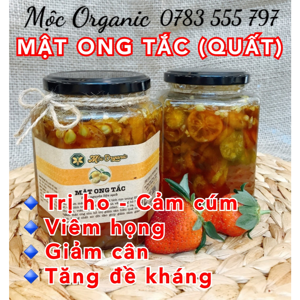 Mật ong ngâm Tắc 500ml - Mộc Organic | Shopee Việt Nam