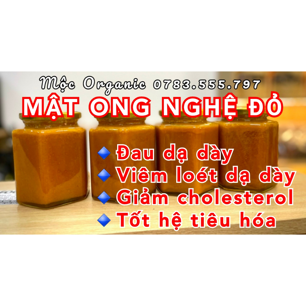 Mật ong ngâm Nghệ Đỏ 500ml - Mộc Organic | Shopee Việt Nam