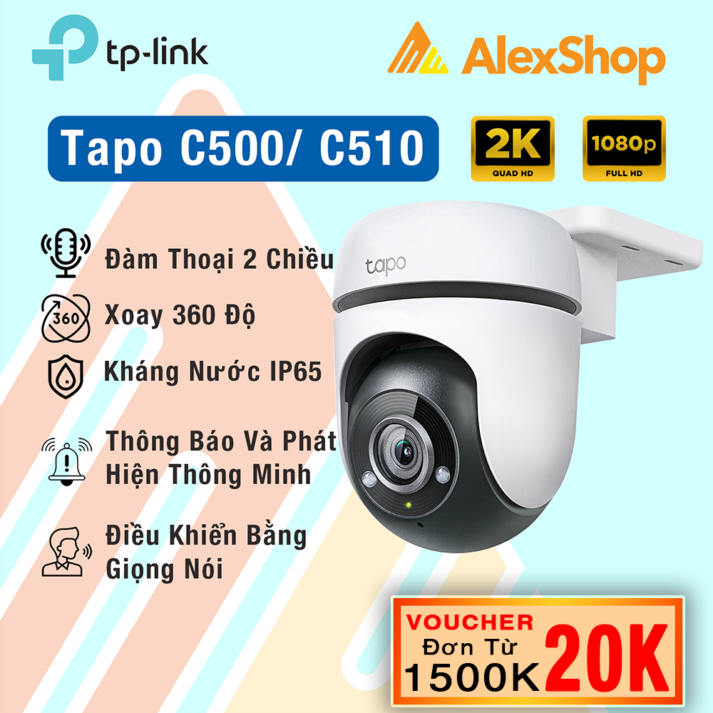 Camera WiFi TPLink Tapo C510/ C500 2K/ FullHD, Xoay 360 - Camera Ngoài ...