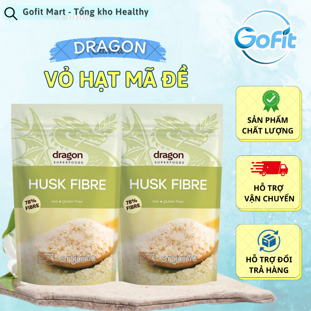 Vỏ Hạt Mã Đề Hữu Cơ Dragon Superfoods Organic Husk Fiber 150g | Shopee ...