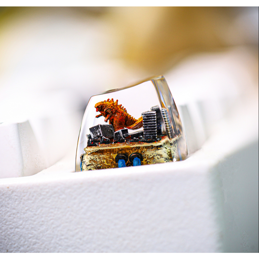 Keycap quái vật khổng lồ Godzilla Monster, keycap artisan, SA profile ...