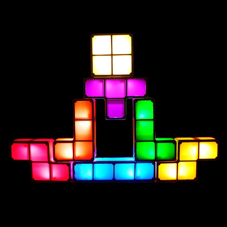 Đèn LED trang trí DIY xếp hình sáng tạo dùng decor bàn làm việc, pc ...