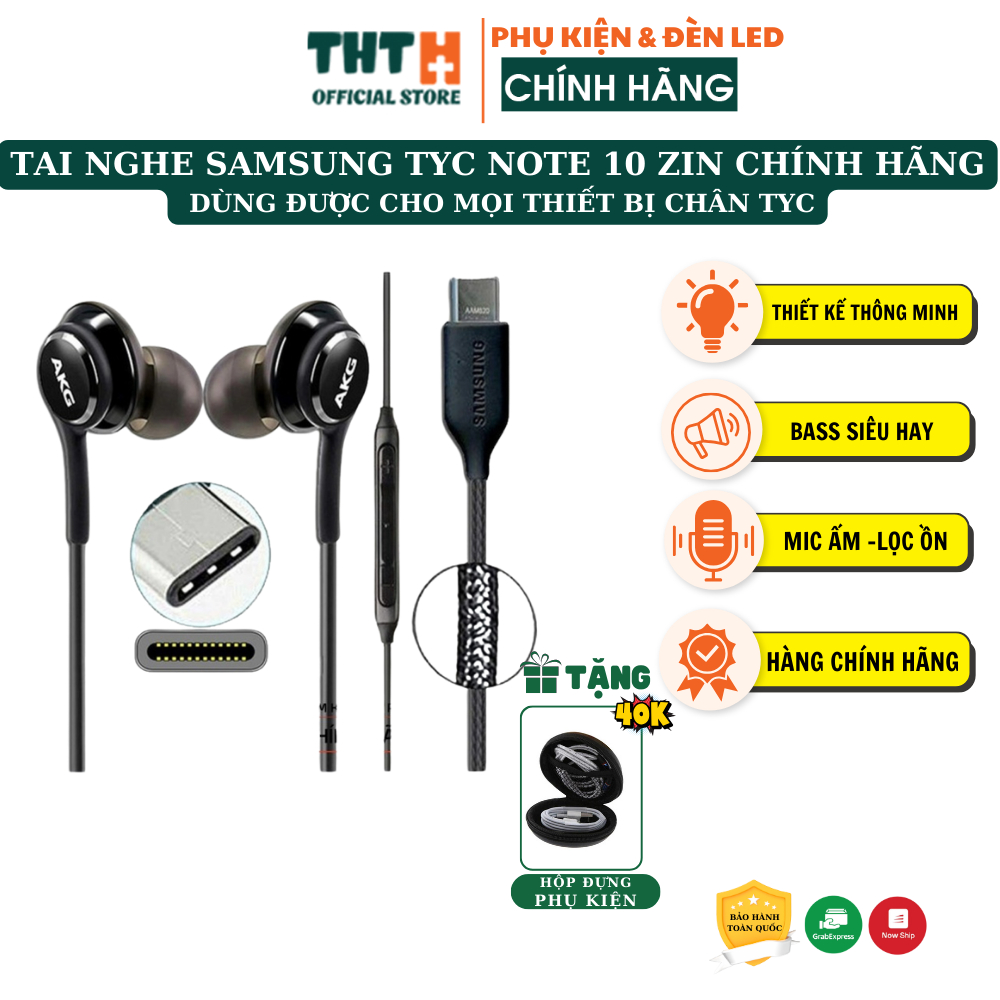 Tai nghe có dây Samsung AKG Type C Note 10 Note 20 S21 chính hãng, tai ...