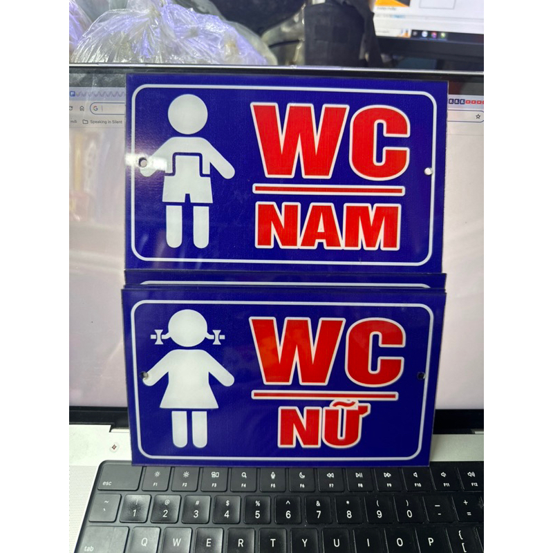 Bảng mica WC Nam Nữ SL lớn (có thể đặt hàng theo yêu cầu) | Shopee Việt Nam