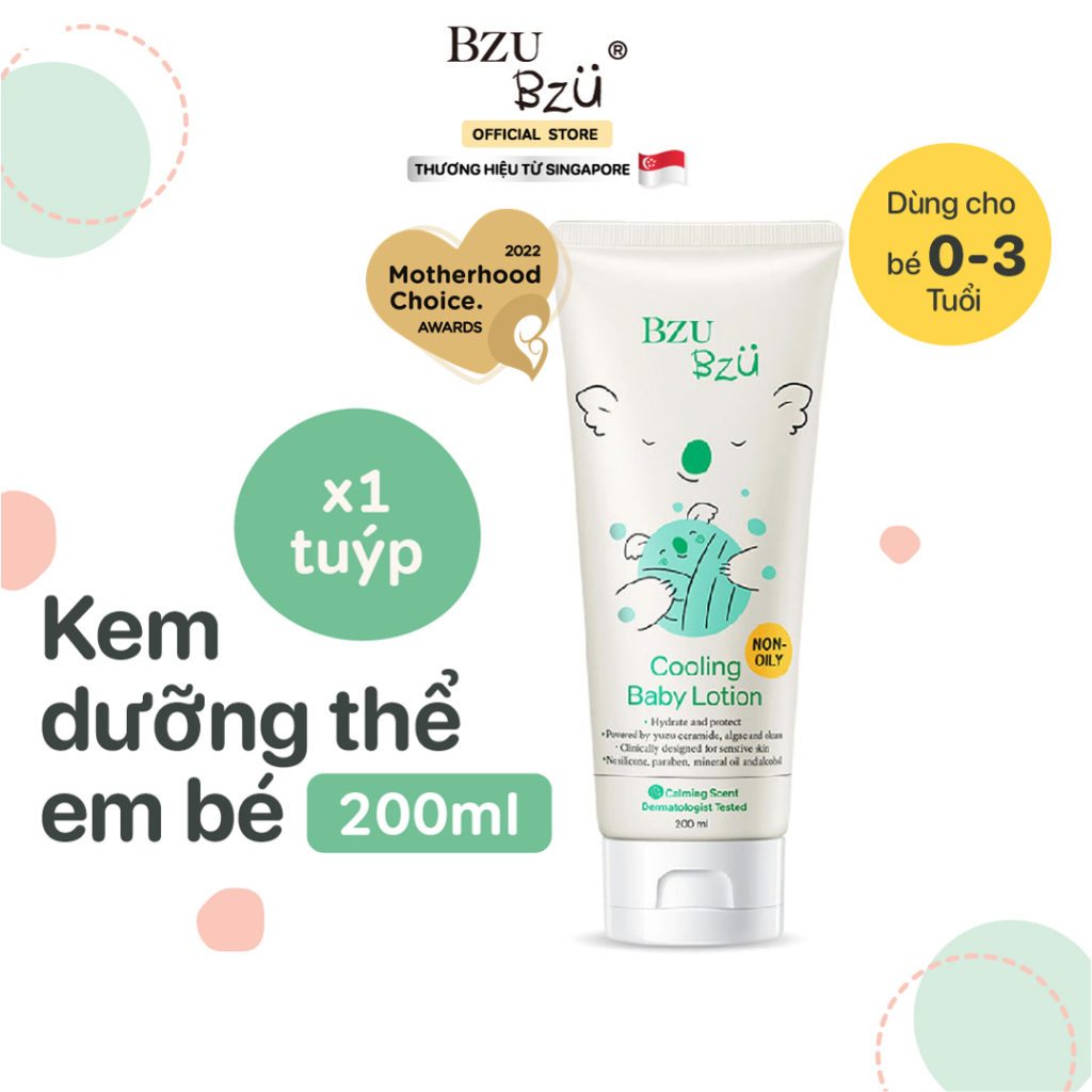 [ĐƠN 199K] Kem Dưỡng Em Bé BZU BZU Baby Cooling Lotion Mát Dịu, Cấp Ẩm ...