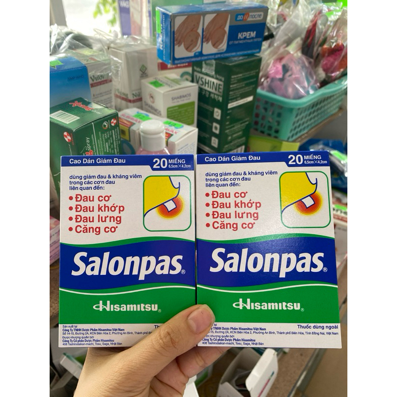 salonpas hộp 20 miếng | Shopee Việt Nam