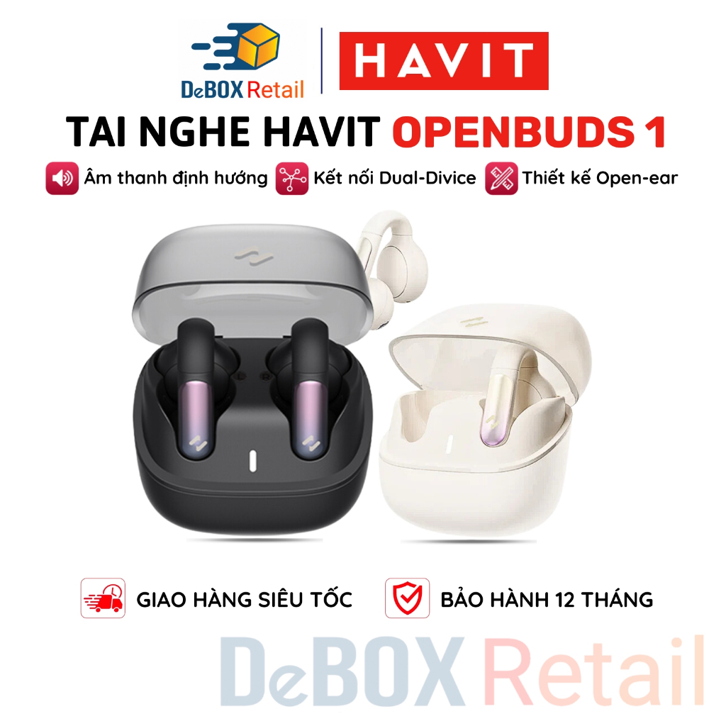 Tai Nghe Havit Openbuds 1 TW980, Công Nghệ Truyền âm Định hướng, Thiết ...