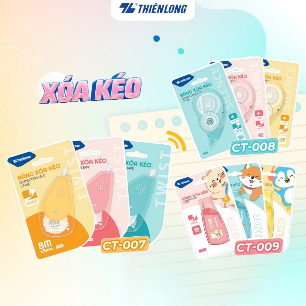 Bút xóa kéo CT007 (8 mét) và CT008 (12 mét) | Shopee Việt Nam