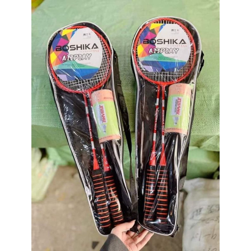 Vợt cầu lông Boshika tặng kèm 3 quả cầu | Shopee Việt Nam