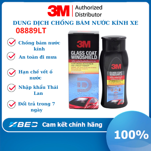 Chai chống bám nước trên kính xe 3M Glass Coat Windshield 08889 LT ...