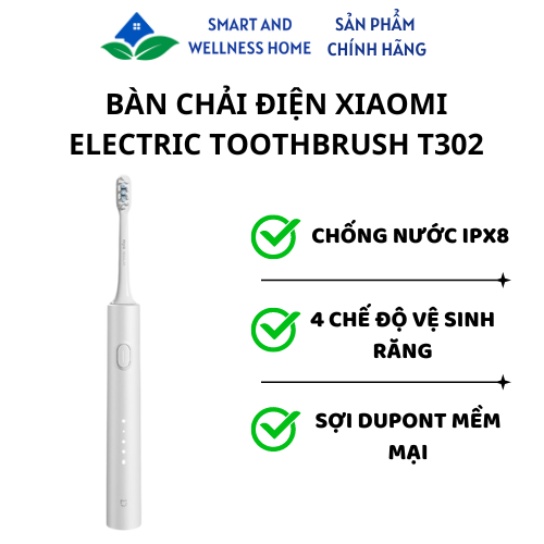 Bàn Chải Điện Xiaomi Electric Toothbrush T302 - Bảo hành 6 tháng | Shopee Việt Nam