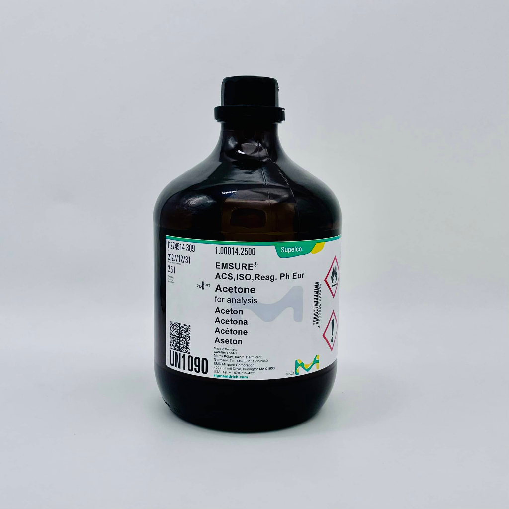 Hóa chất Acetone ≥99.8% for analysis EMSURE ACS,ISO,Reag. Ph Eur (Chai ...