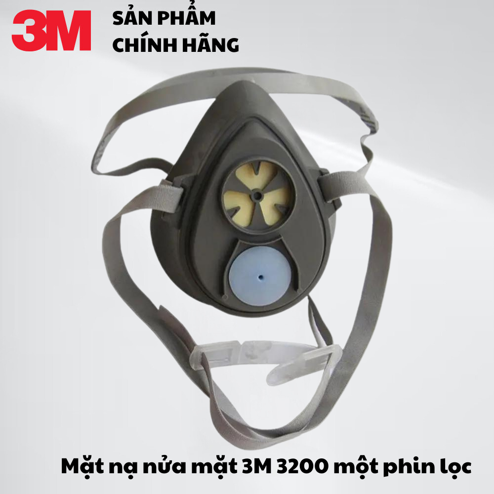 Mặt nạ nửa mặt 3M 3200 dùng 1 phin lọc ( chưa có phin lọc ) | Shopee ...